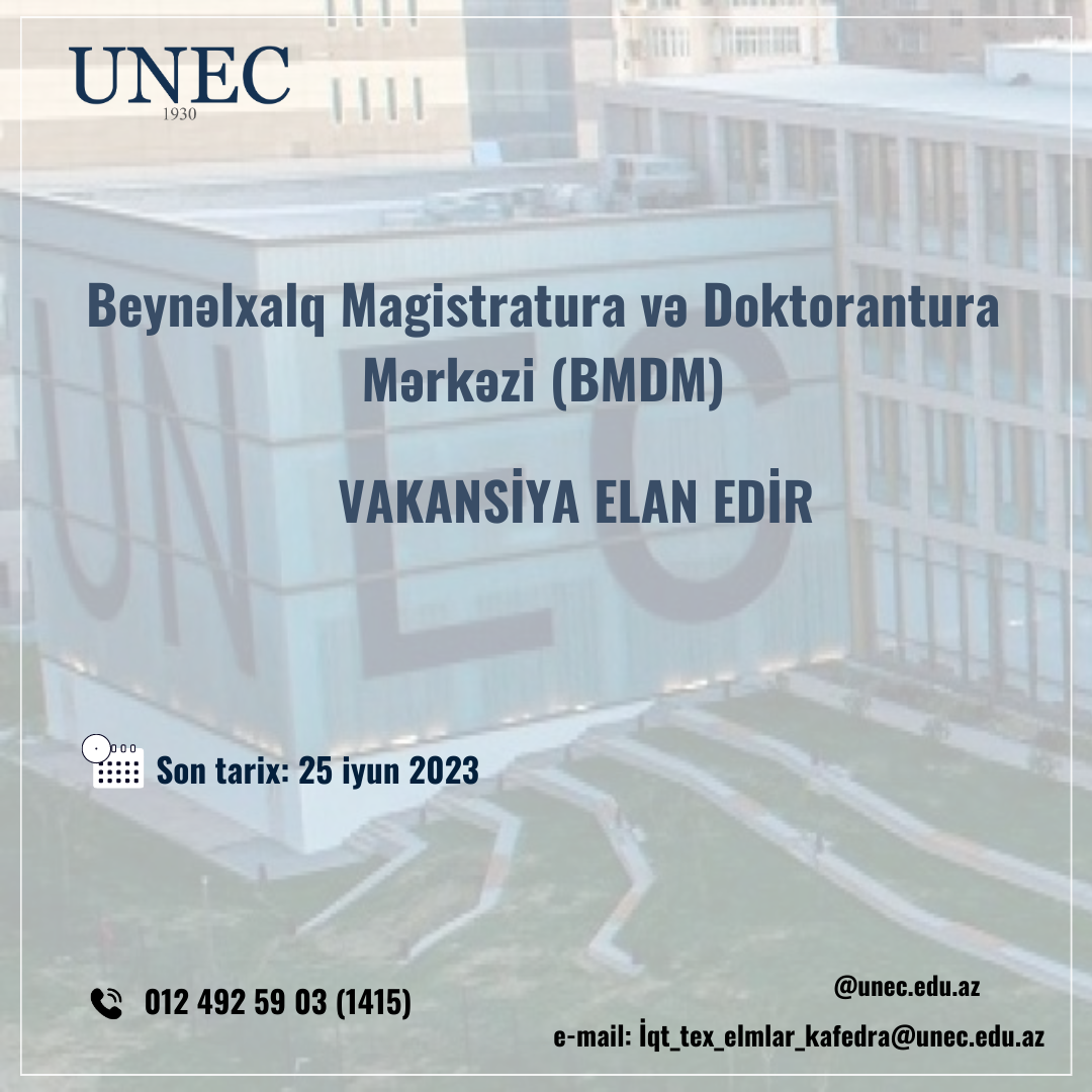 UNEC Dizayn məktəbinin kollektivi “Eko-memarlıq və Dizayn ...