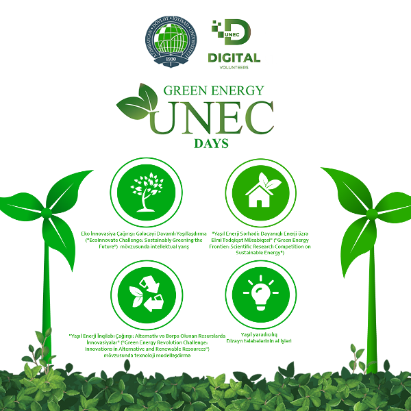 UNEC tələbələrinin yeni layihəsi: “Green Energy UNEC Days”
