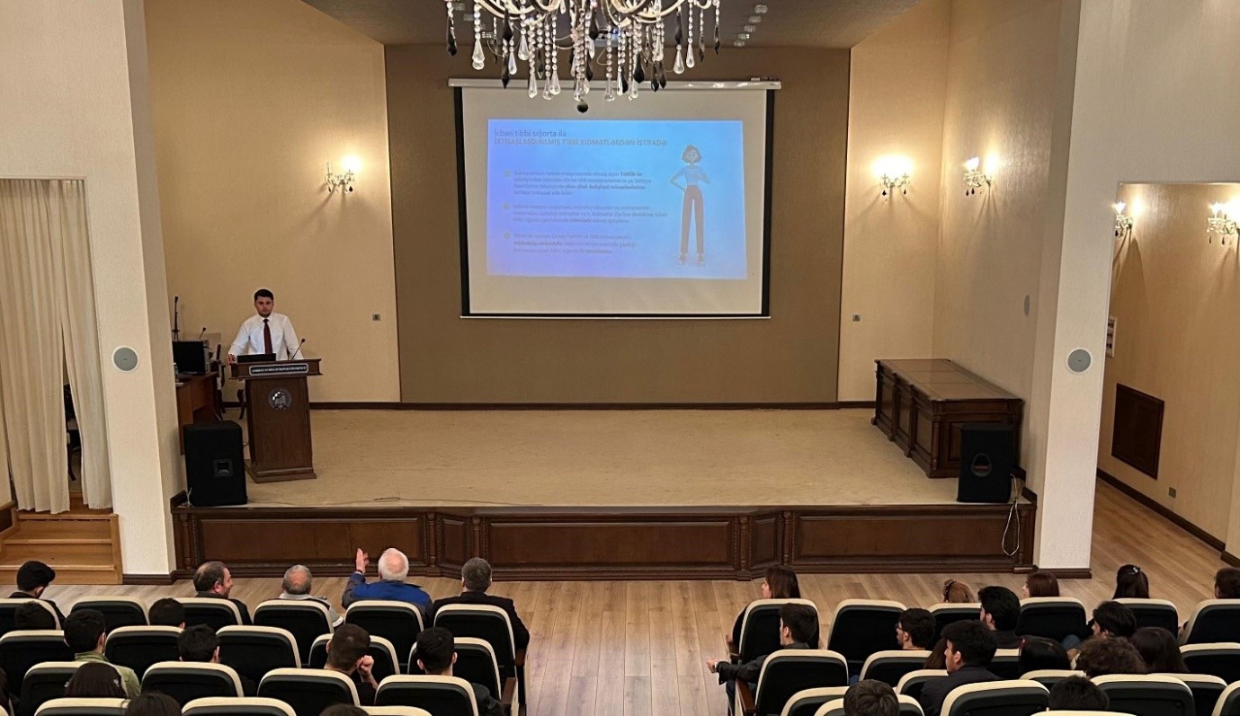 Biznes və menecment fakültəsində "İcbari tibbi sığorta və sağlam həyat ...