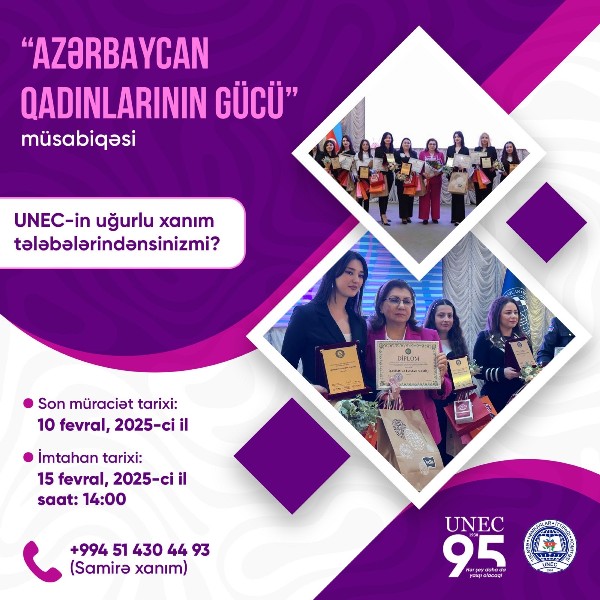UNEC-in xanım tələbələrinin nəzərinə!